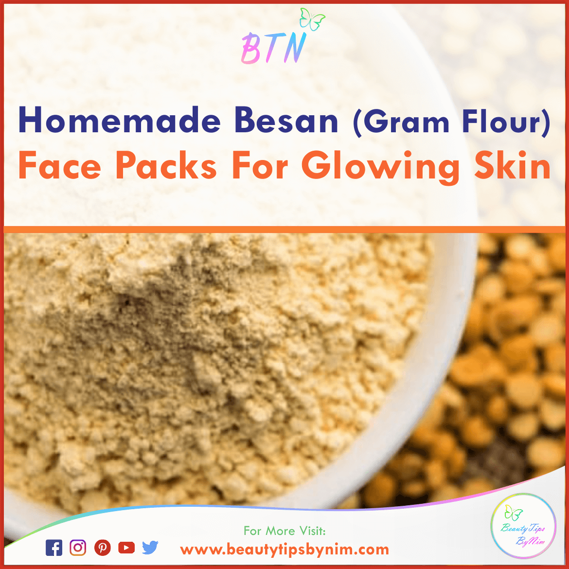 10 Homemade Besan Face Packs For Glowing Skin - Beauty Tips By Nim